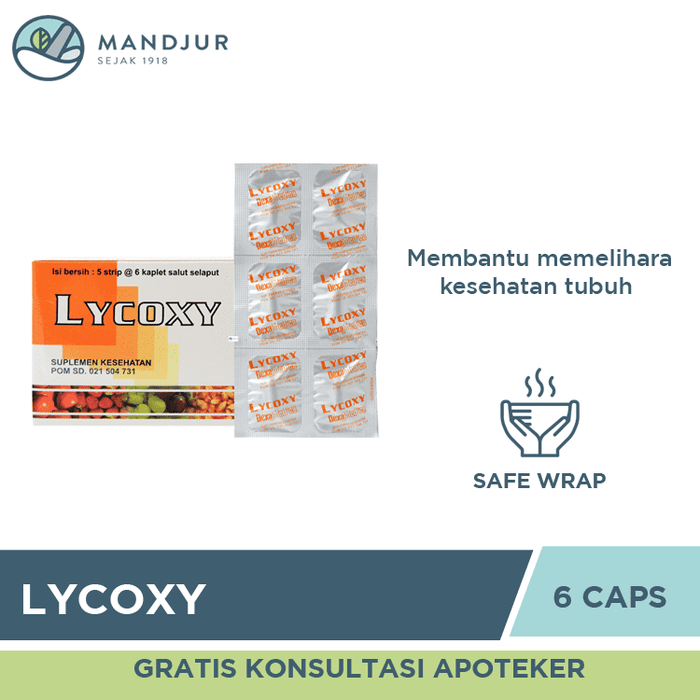 Lycoxy Strip 6 Kaplet — Apotek Mandjur